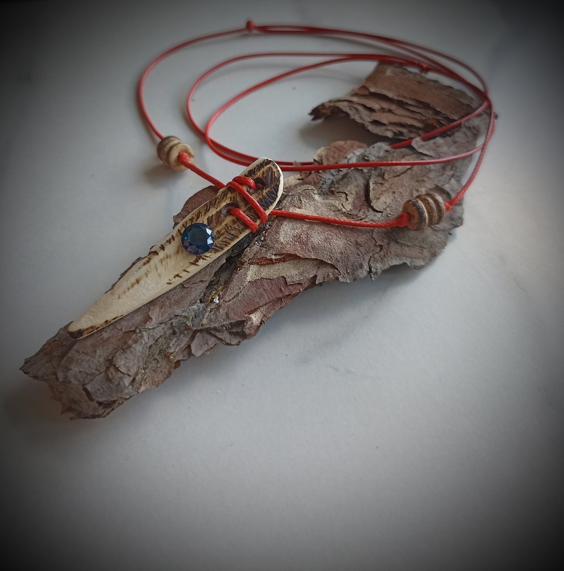 Talisman-pendant Attracting Love Energy Wooden Amulet Crystal Zircon ...