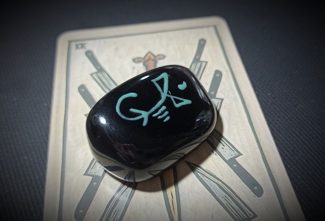 Magic Talisman Energy of Success Stone Obsidian Amulet Fortune Luck Bag ...