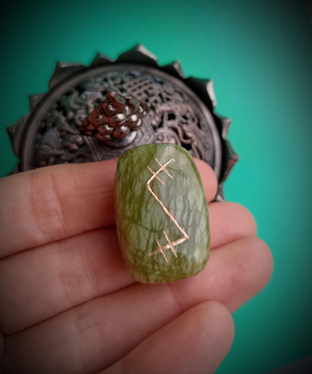 Talisman Money Stone Xiuyan Jade Wealth Luck Happiness Abundance Bag ...