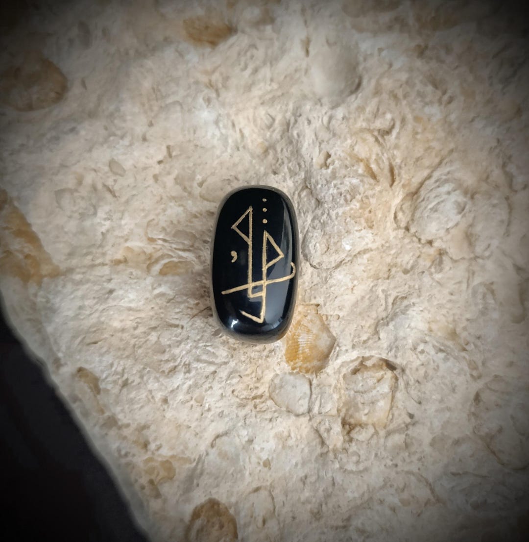 Talisman of Happiness From Obsidian Stone Well-being Protection From ...