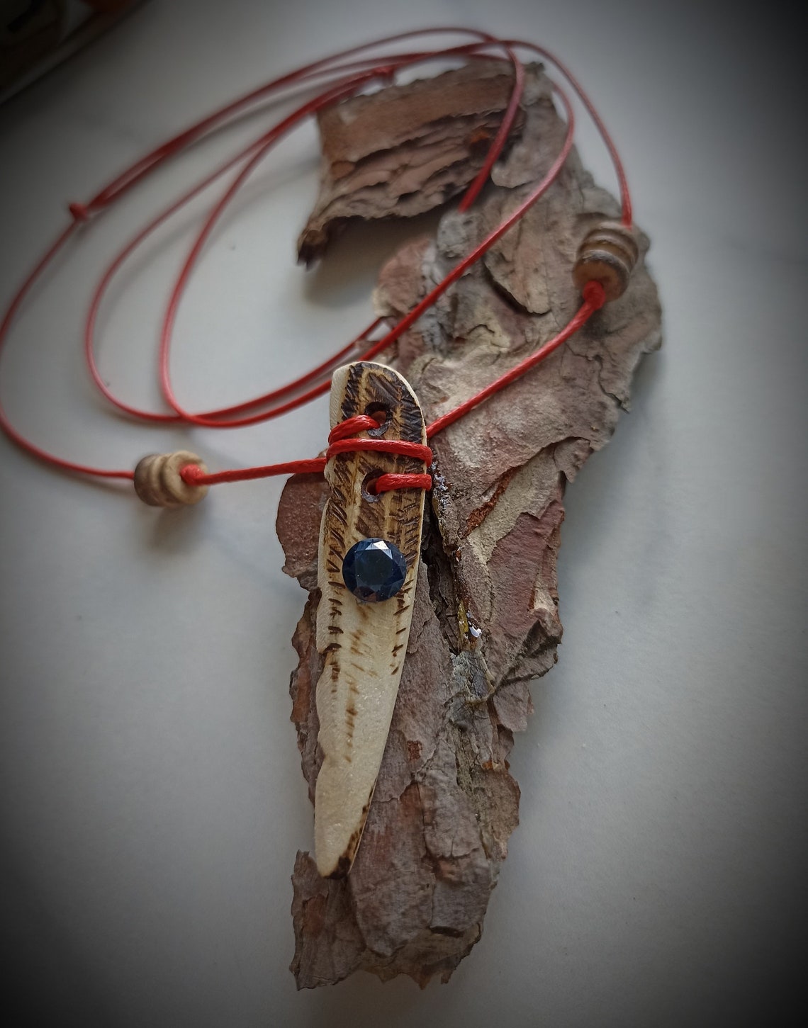 Talisman-pendant Attracting Love Energy Wooden Amulet Crystal Zircon ...