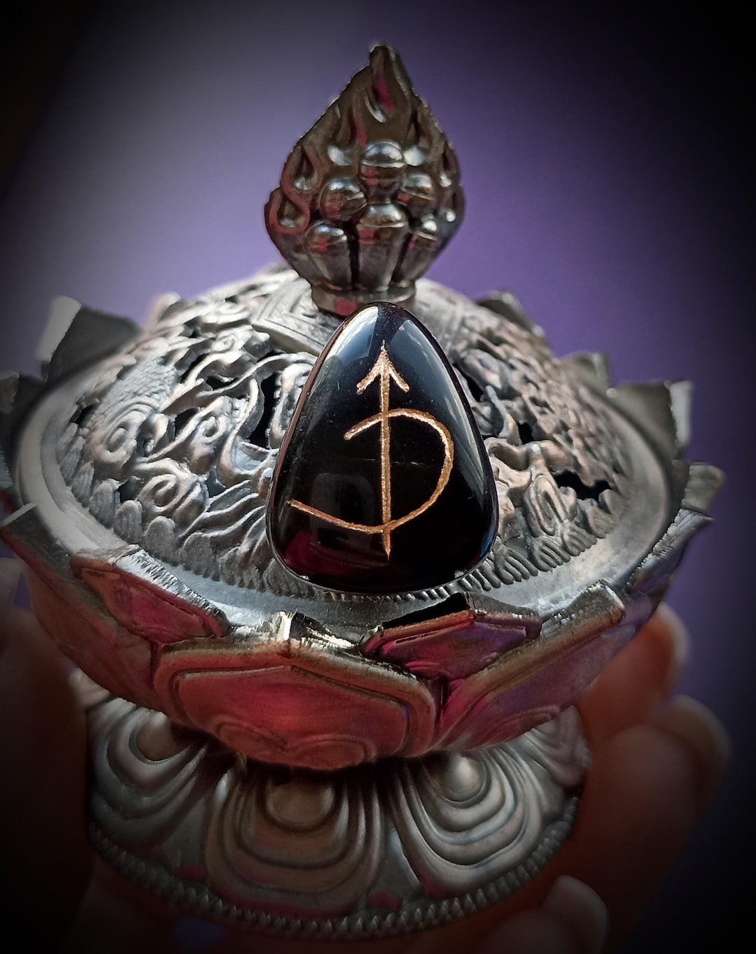 Obsidian Amulet love Magic Talisman Luck Love Second Half Obedience ...