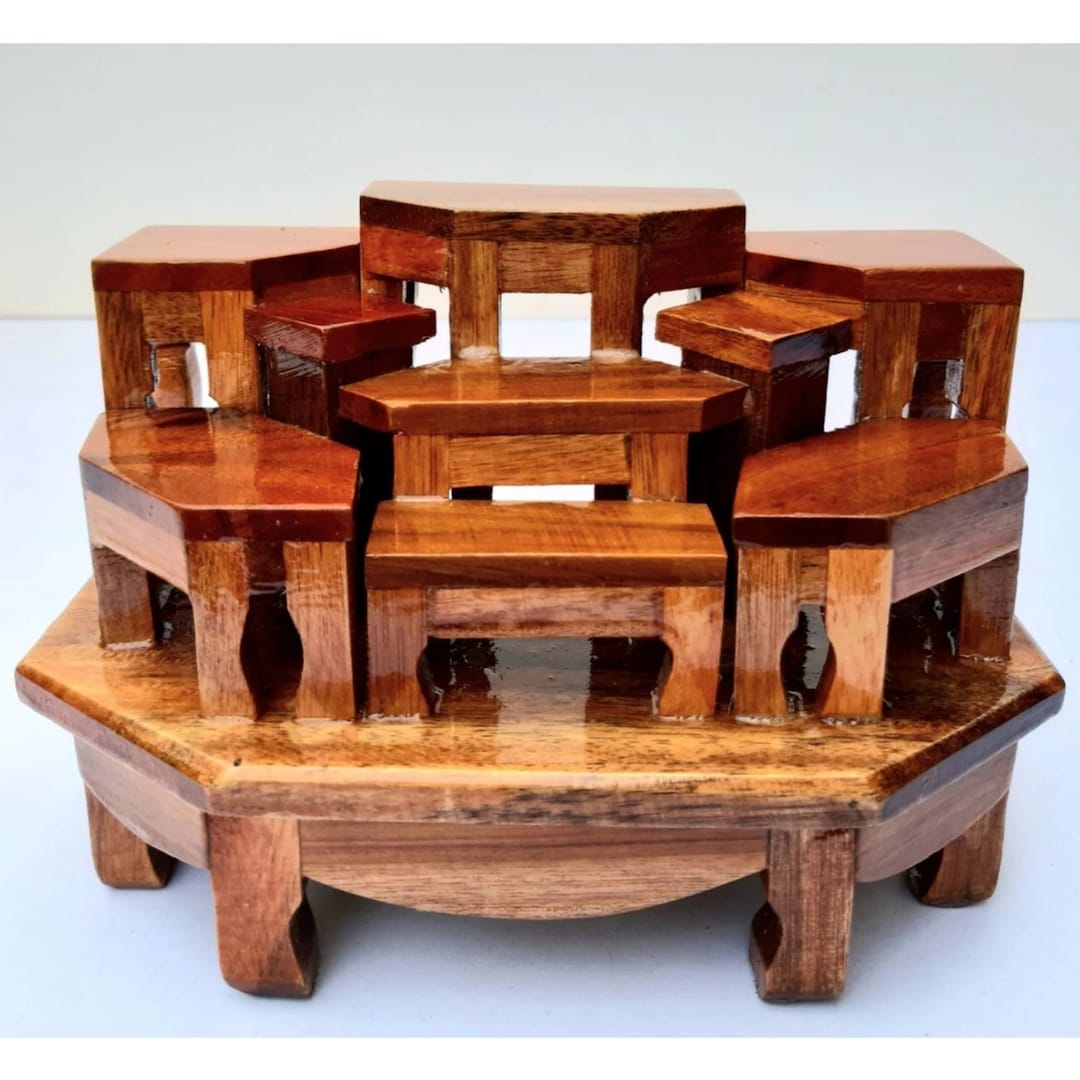 Handcrafted Wooden Mini Altar Table for Buddha Amulet Small - Etsy