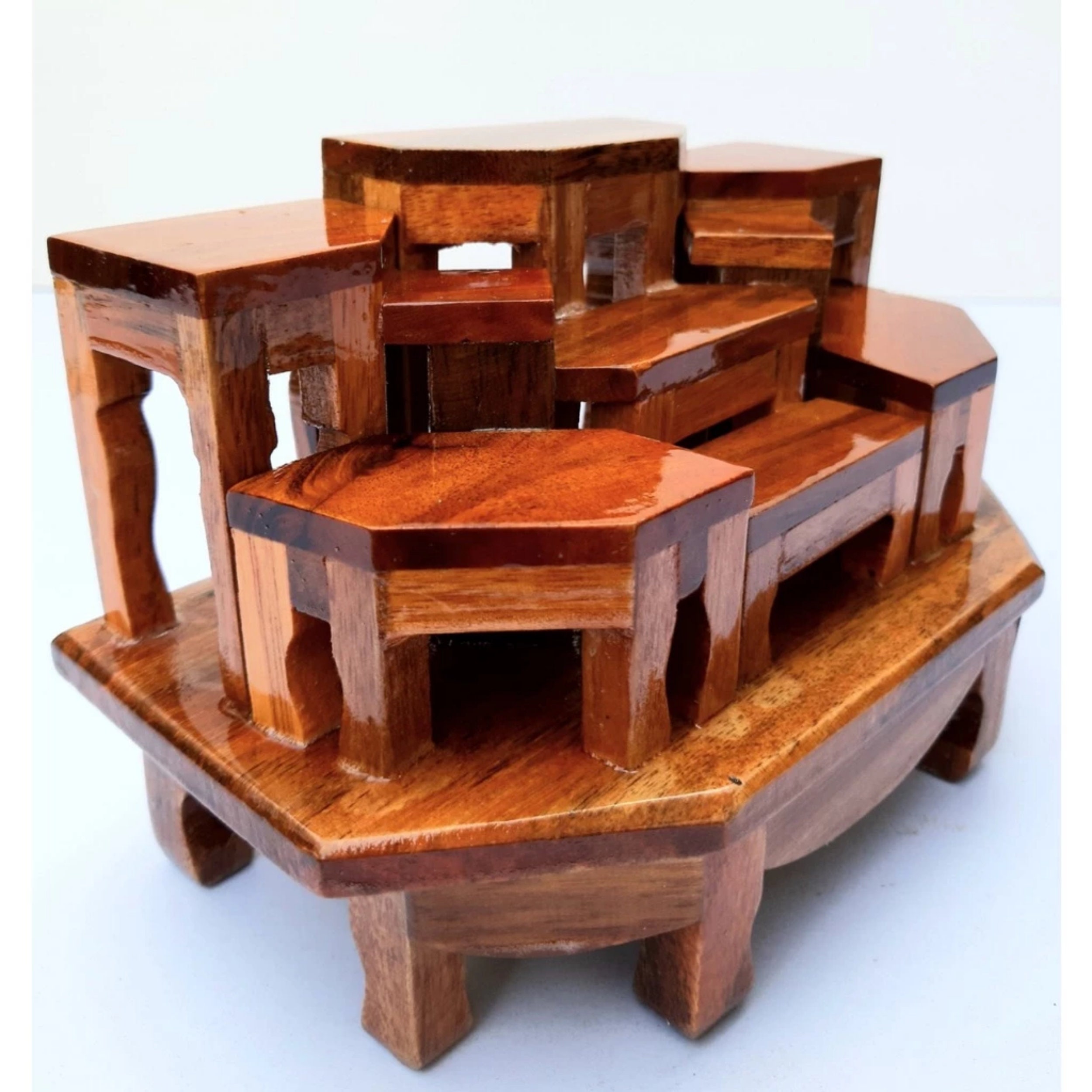 Handcrafted Wooden Mini Altar Table for Buddha Amulet Small - Etsy