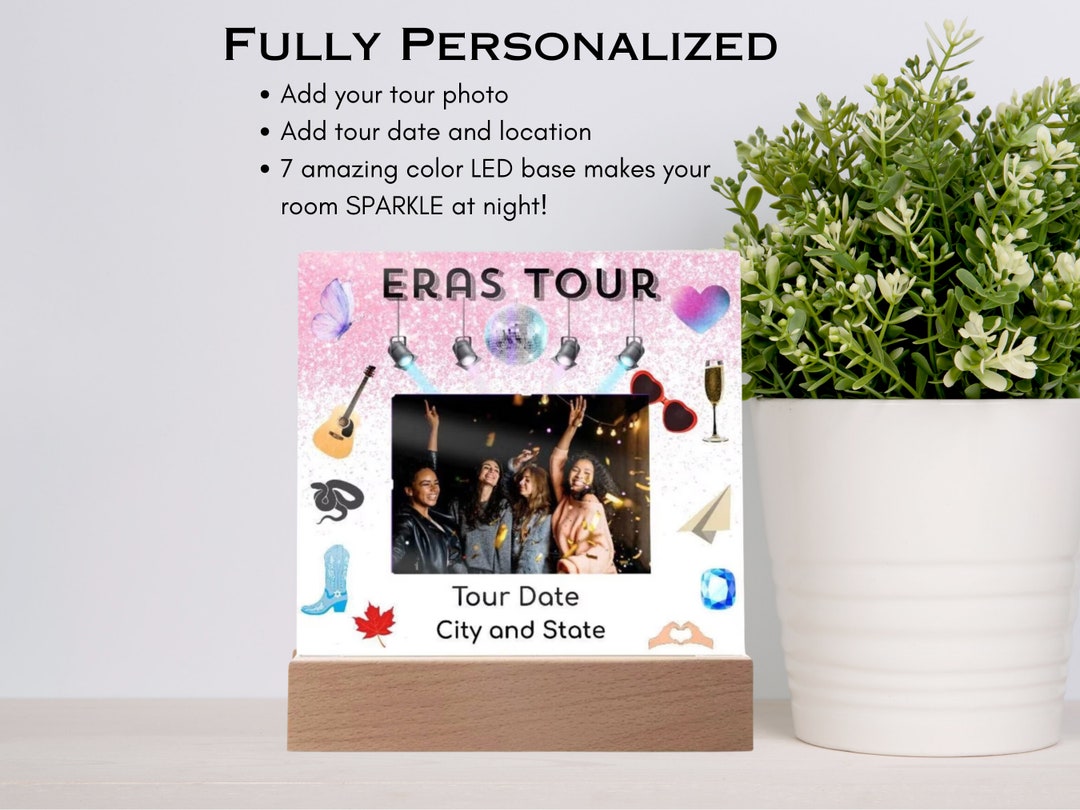 Eras Tour Merch LED Light up Photo Frame Personalize With Your Tour ...
