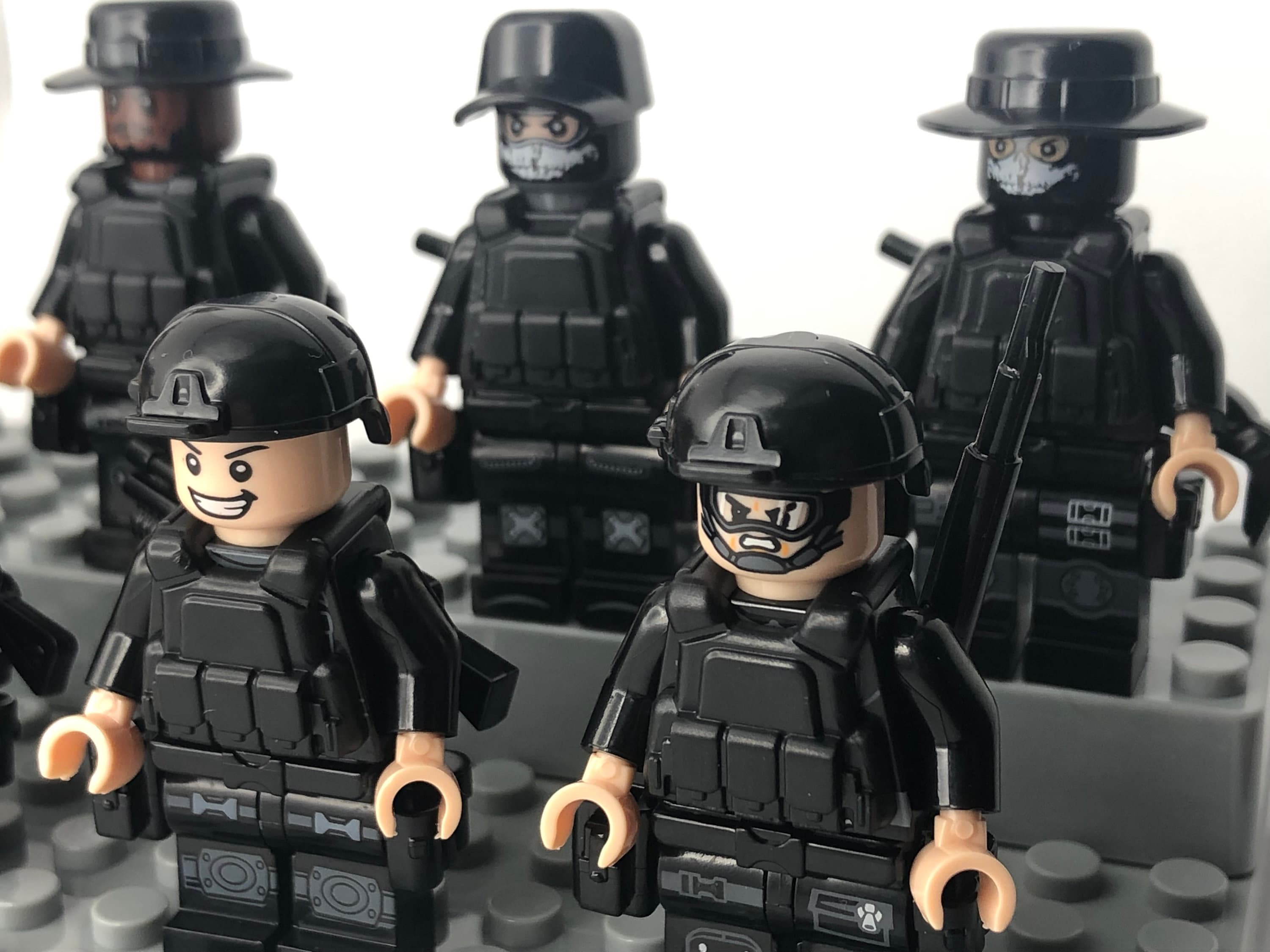 Swat Minifigure Pack Minifigure Lot Police Forces Swat Minifigures - Etsy