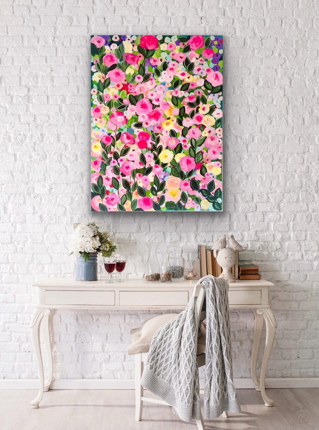 Original Painting “DARLING” by Joy Linscott Handpainted on Stretched ...