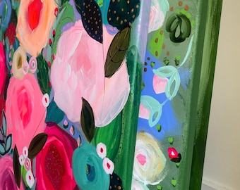 Original Art Painting “where Honeybees Thrive ” by Joy Linscott ...