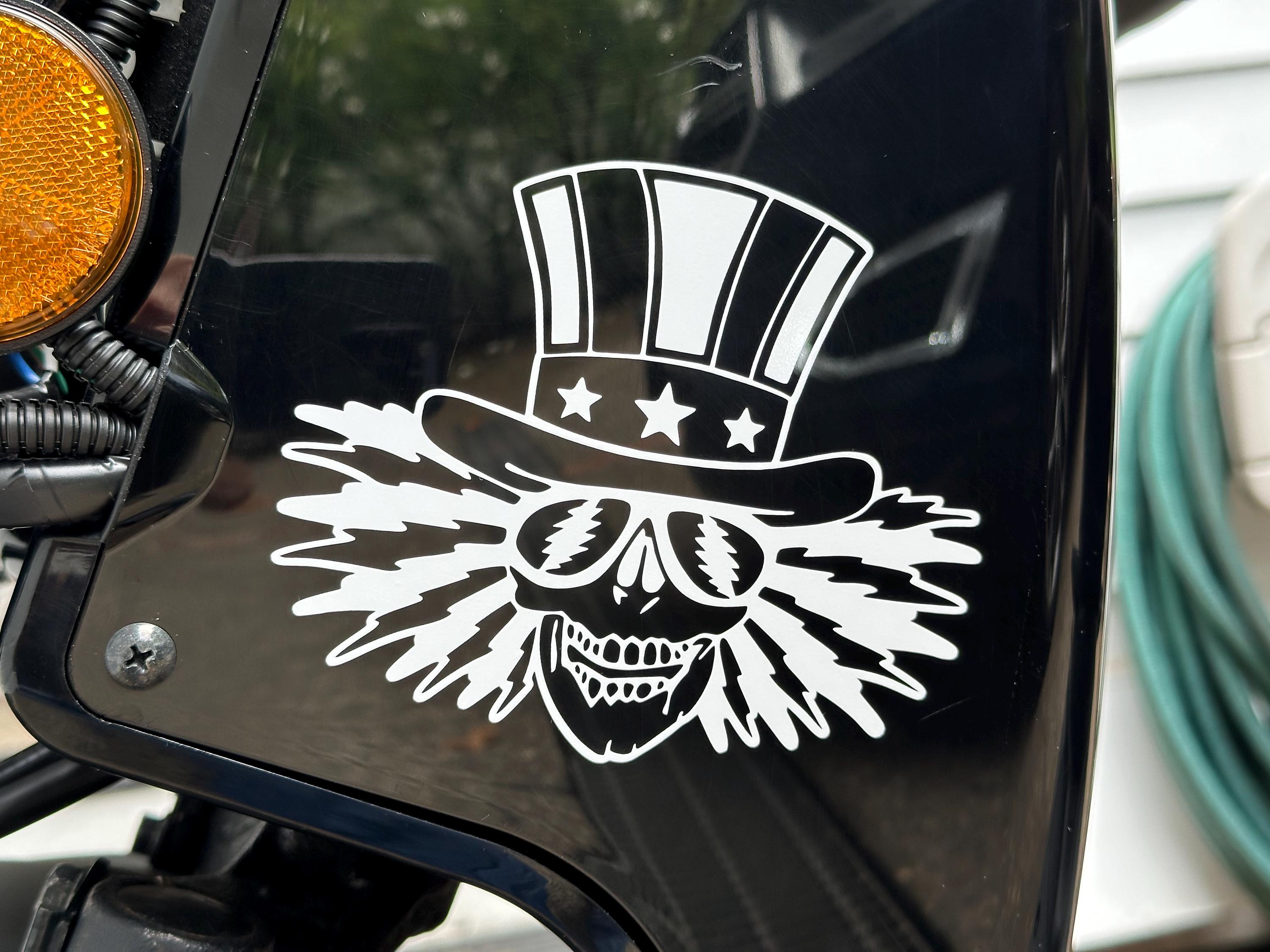 Deadhead Uncle Sam - Vinyl Decal - Etsy