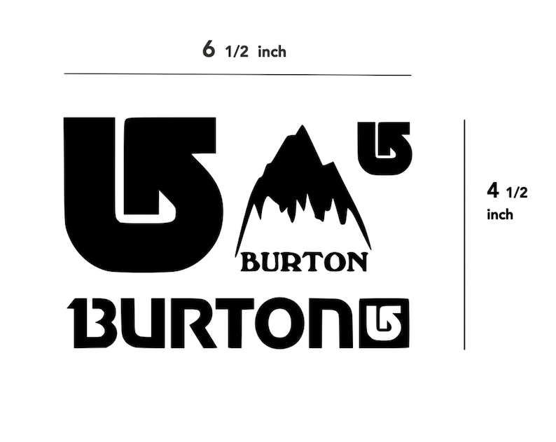 Burton Logos Collection - Vinyl Decals - Etsy
