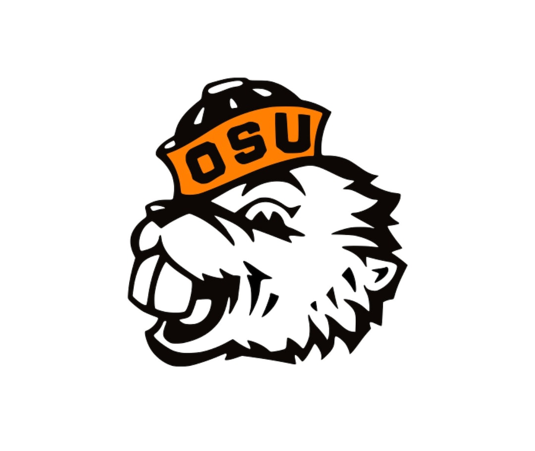 Benny the Beaver - Black and Orange Vinyl Decal - Etsy