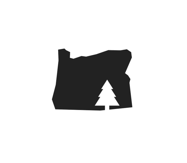 Oregon Tree - Vinyl Decal - Etsy