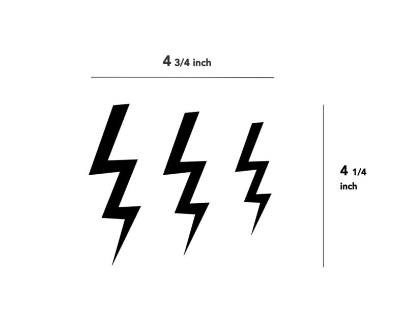 Lightning Bolts - Vinyl Decal - Etsy