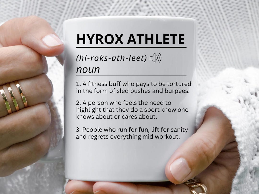 Hyrox Athlete Fitness Gym Coffee Cup, Hyrox Mug, Workout Tea Mug ...