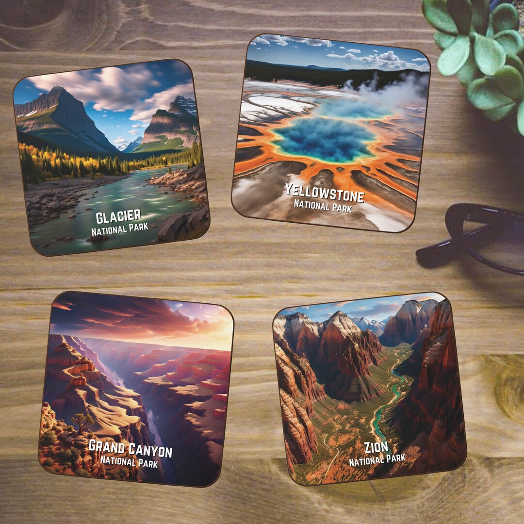 US National Parks Coasters Build Your Own Coasters Set of Any Quantity ...