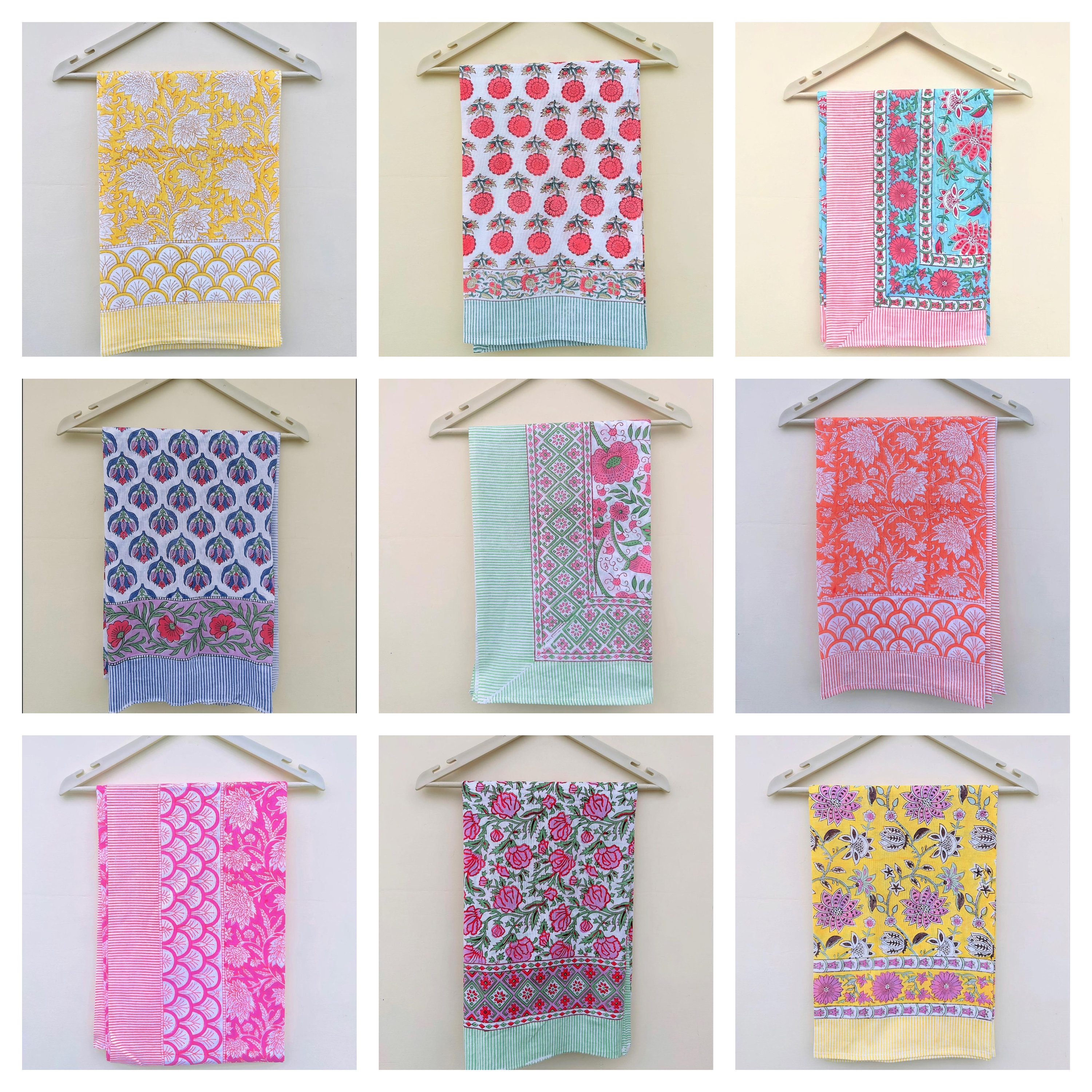 Floral Printed Cotton Sarong, Beach Wrap Pareo, Long Scarf, Large ...