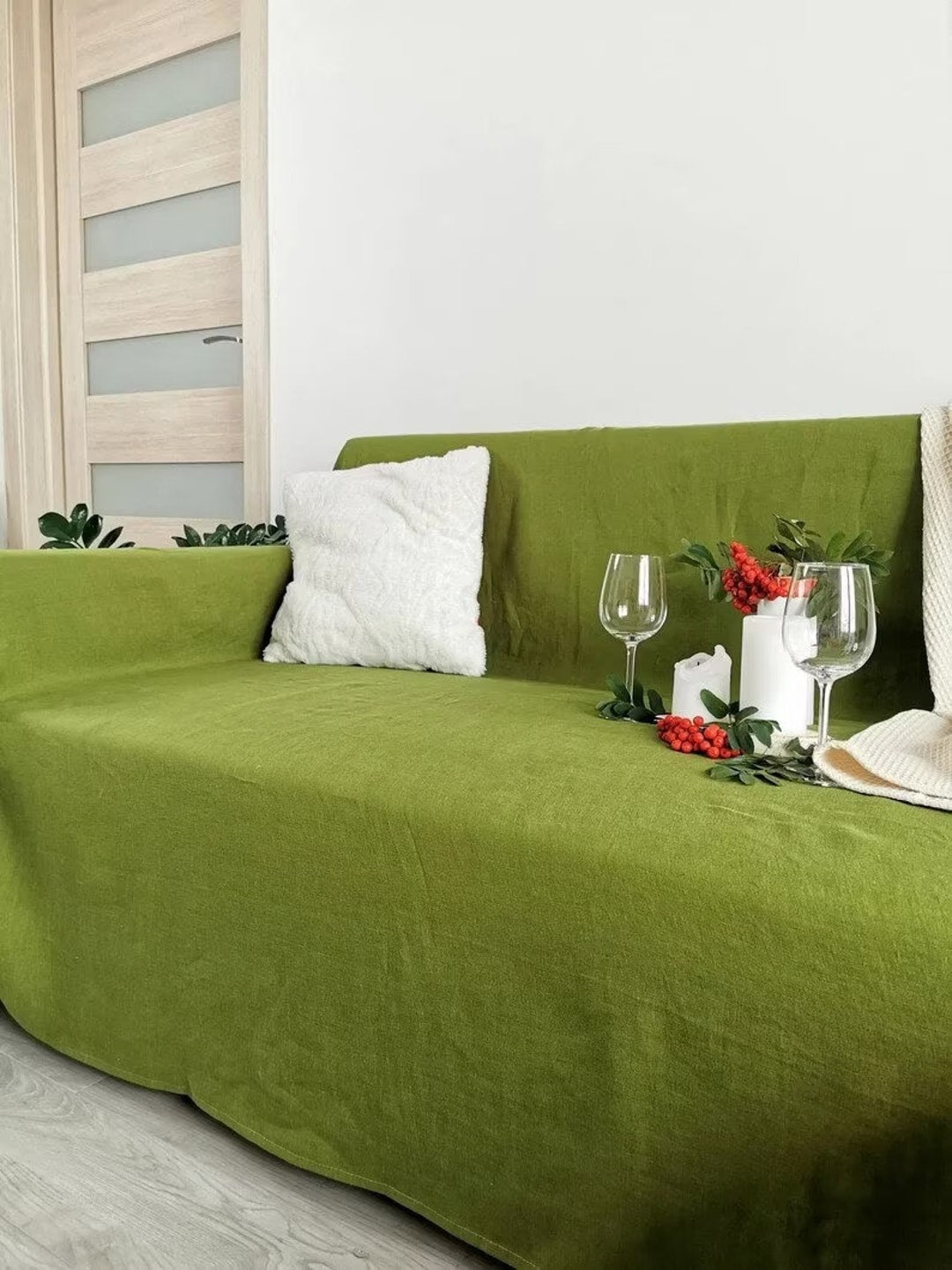 Luxurious Cotton Couch Covers - Handmade Custom Slipcovers for Any Sofa ...