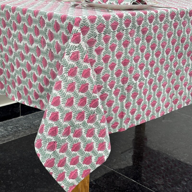 Block Print Tablecloth - Etsy
