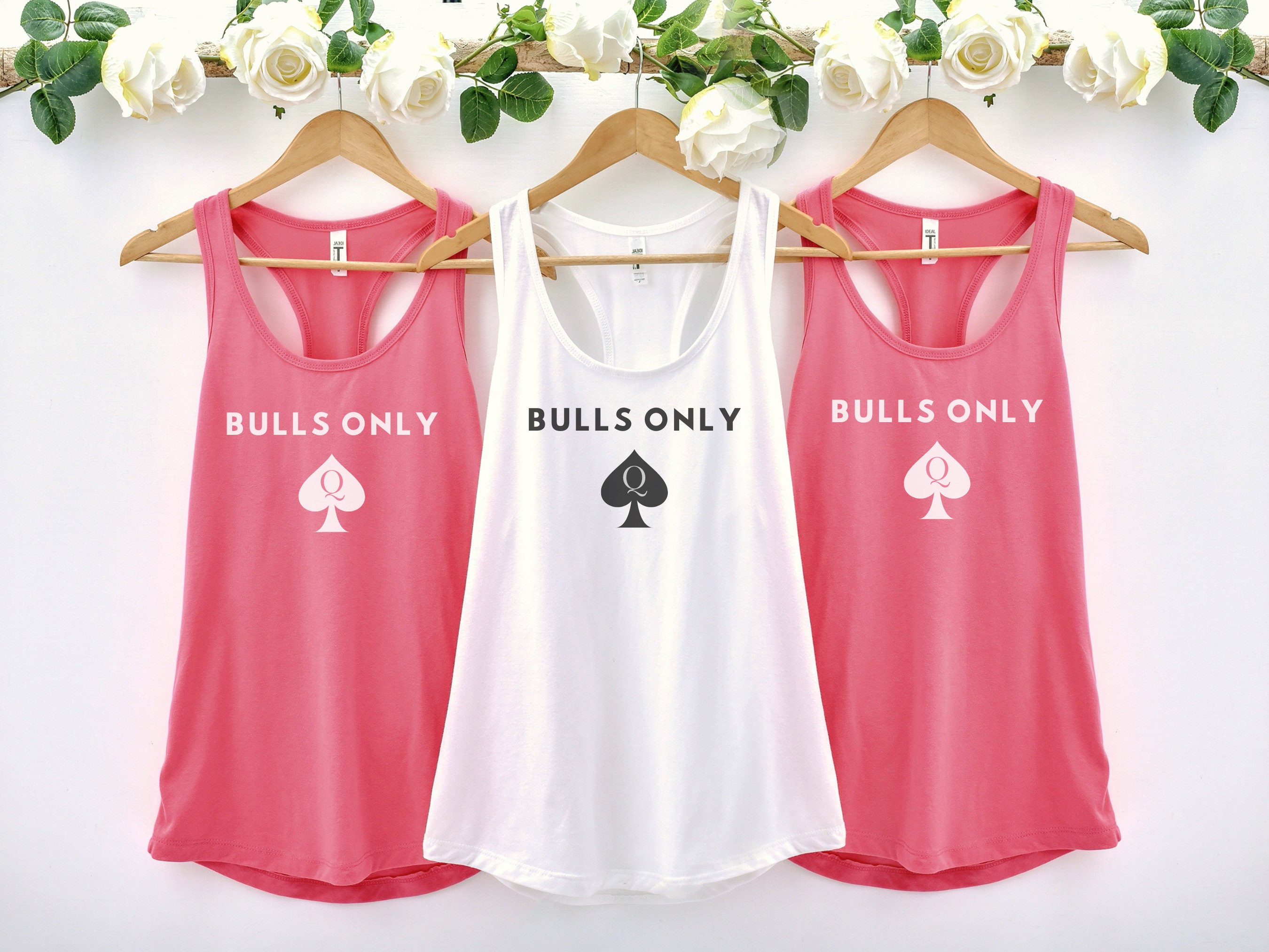 Bulls Only Queen of Spades Woman's Tank Top, QOS Clothing - Etsy