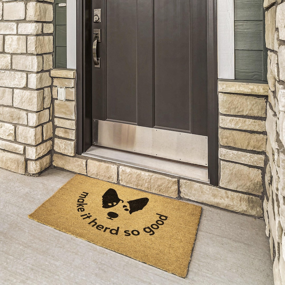 Australian Cattle Dog Coir Doormat: Funny Heeler Welcome Mat for ...