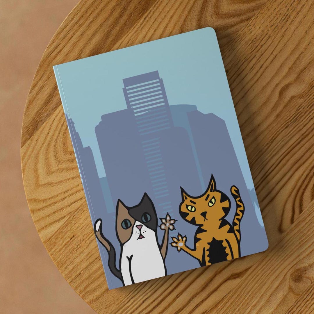 Cute Cat Journal - Los Angeles Skyline Notebook for Kitty Lovers, Crazy ...