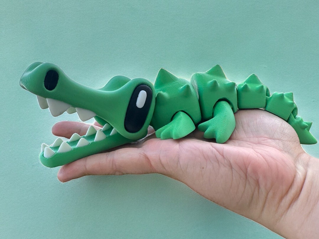 Flexi Croc: 3D Printed Articulated Fidget Toy - Etsy