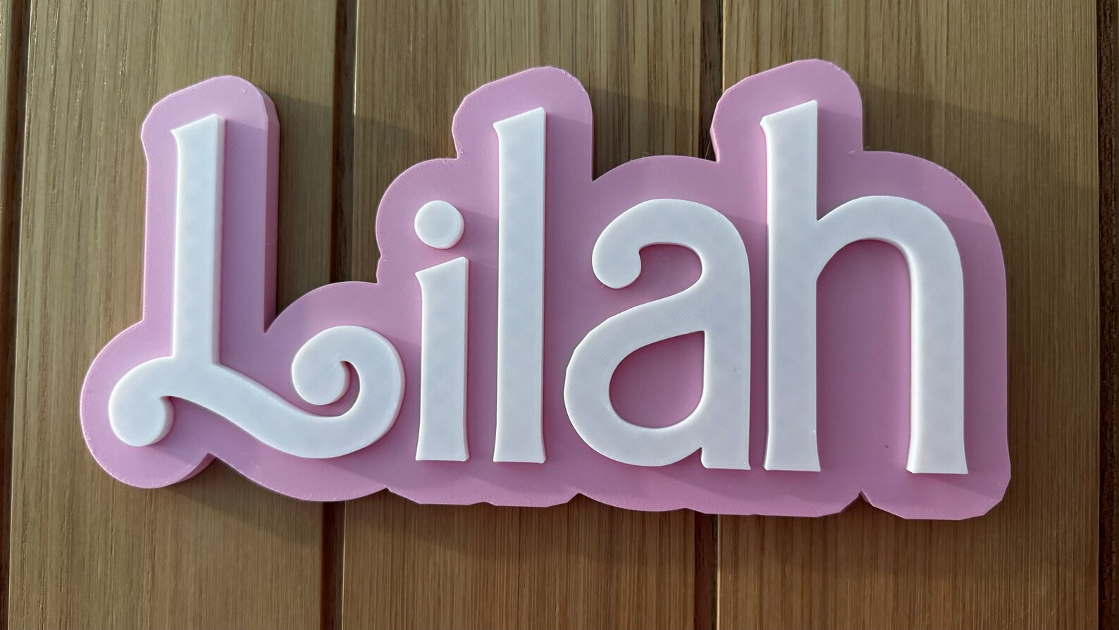 Personalized Pink Door Sign: 3D Printed Room Décor - Etsy UK