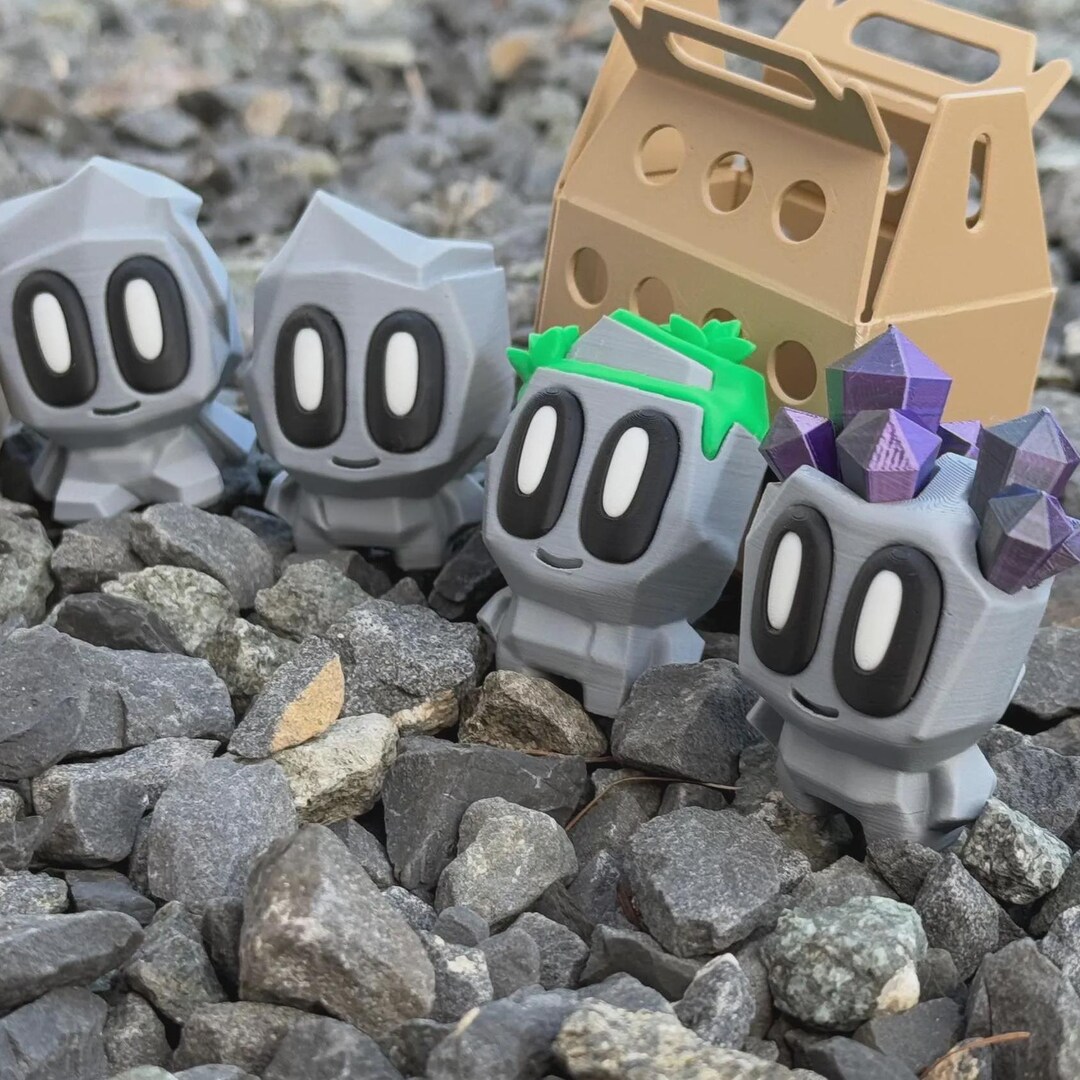 3D Printed Rock Buddy: Collectible Fidget Toy Pet - Etsy