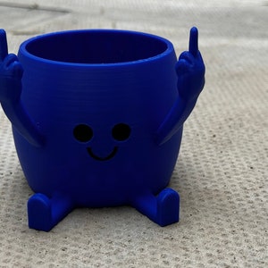 Happy Middle Finger Planter 3D Printed Plant Pot Collectable - Etsy UK
