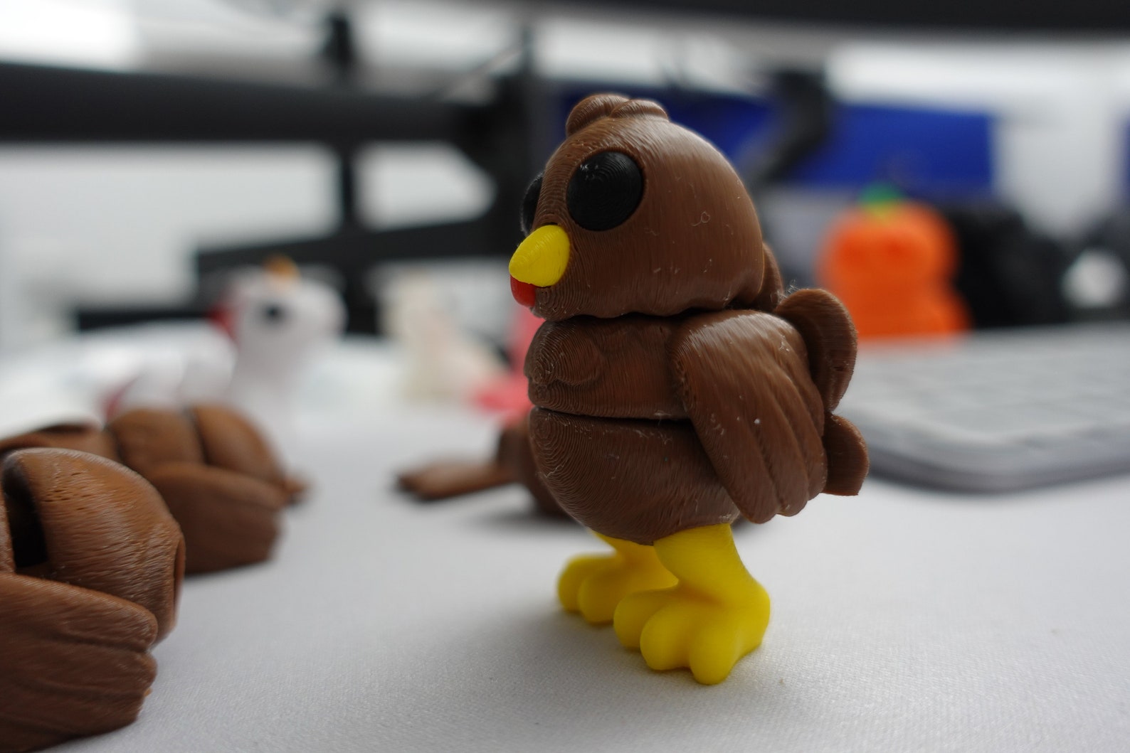 Tiny Turkey 3D Printed Flexi Fidget Toy - Etsy UK