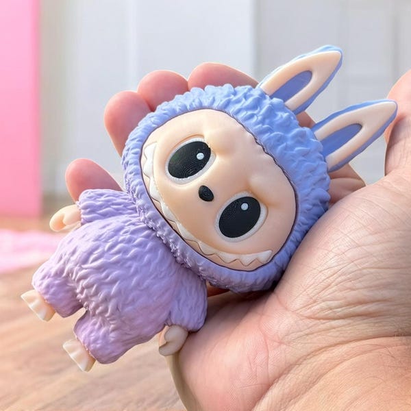 Rainbow Labubu Doll - Etsy UK