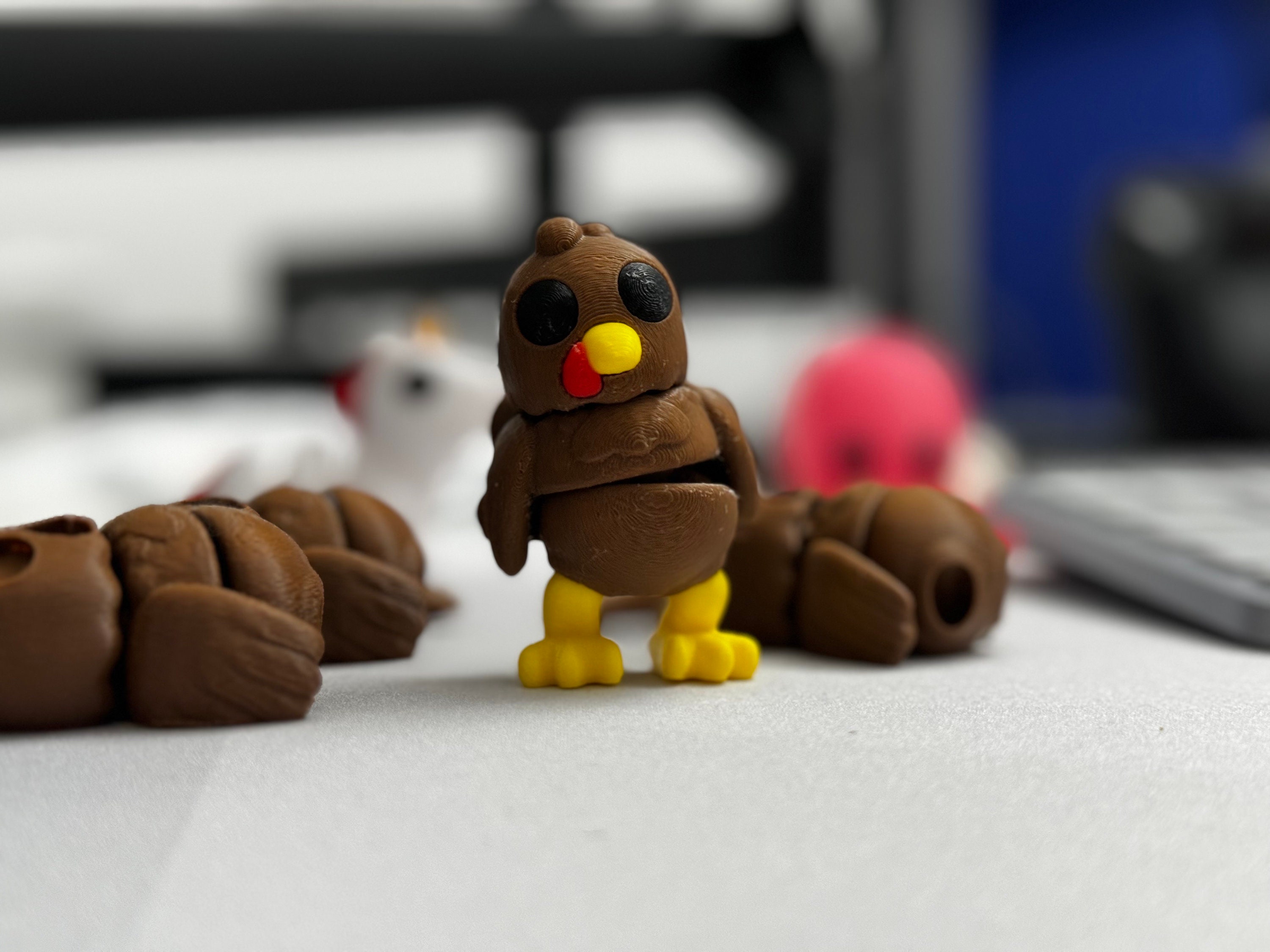 Tiny Turkey 3D Printed Flexi Fidget Toy - Etsy UK