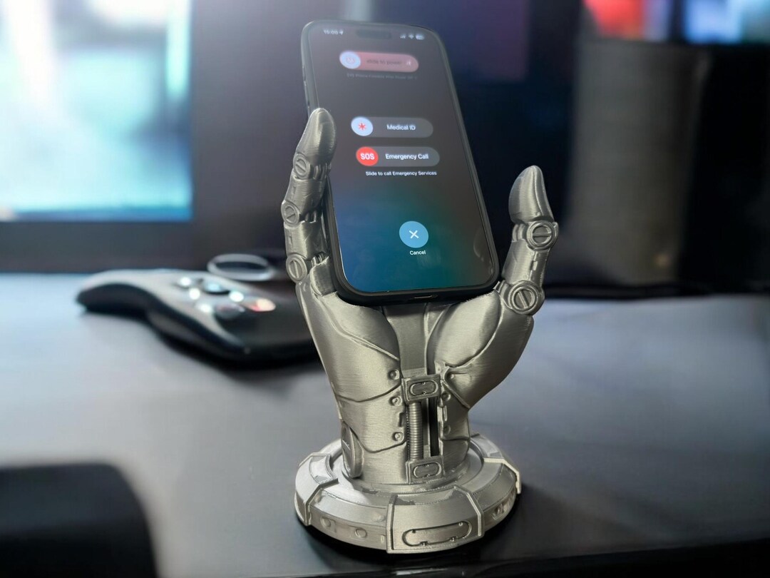 3d-printed Cyberpunk Robot Hand Phone Holder Compatible Iphone, Samsung ...