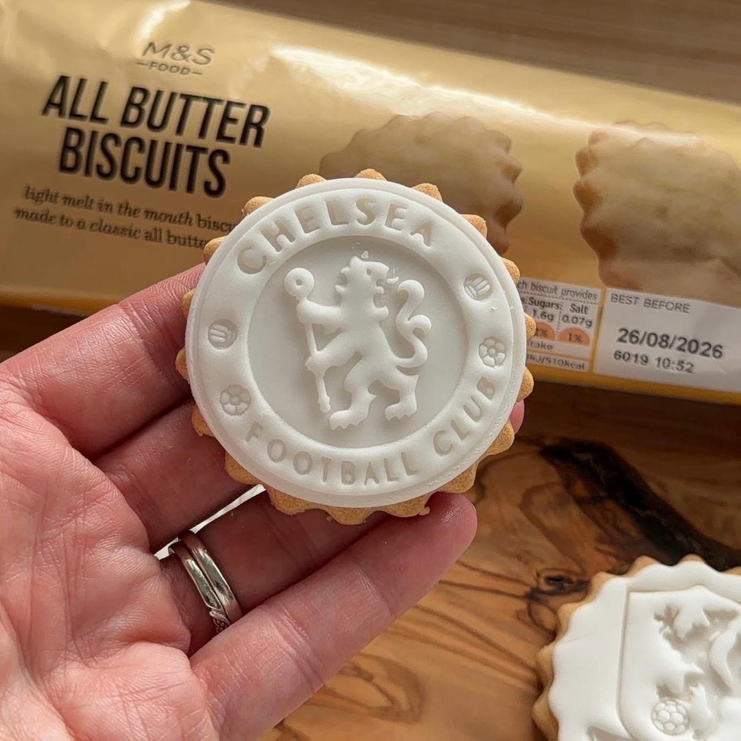 Football Club Biscuit Stamp – Custom 3D Printed Fondant Embosser - Etsy