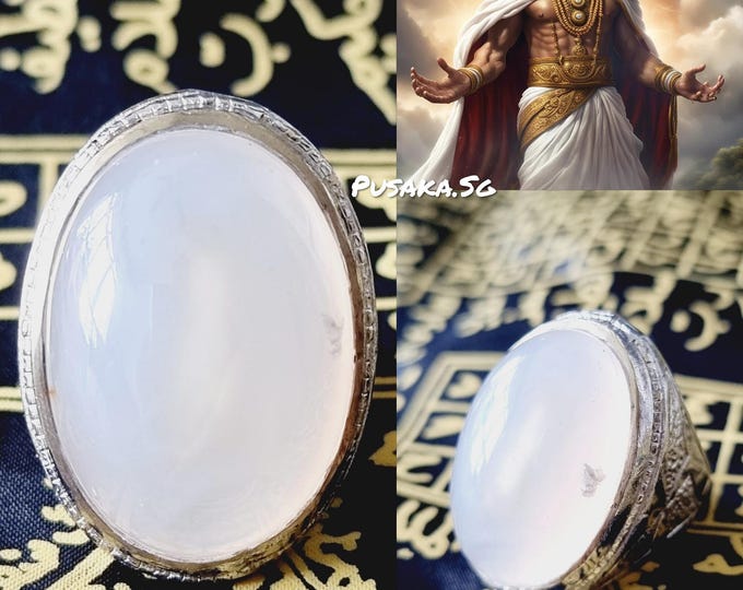 Ultra-rare Khodam Dewa Indra Natural Stone Ring Known for Luck ...