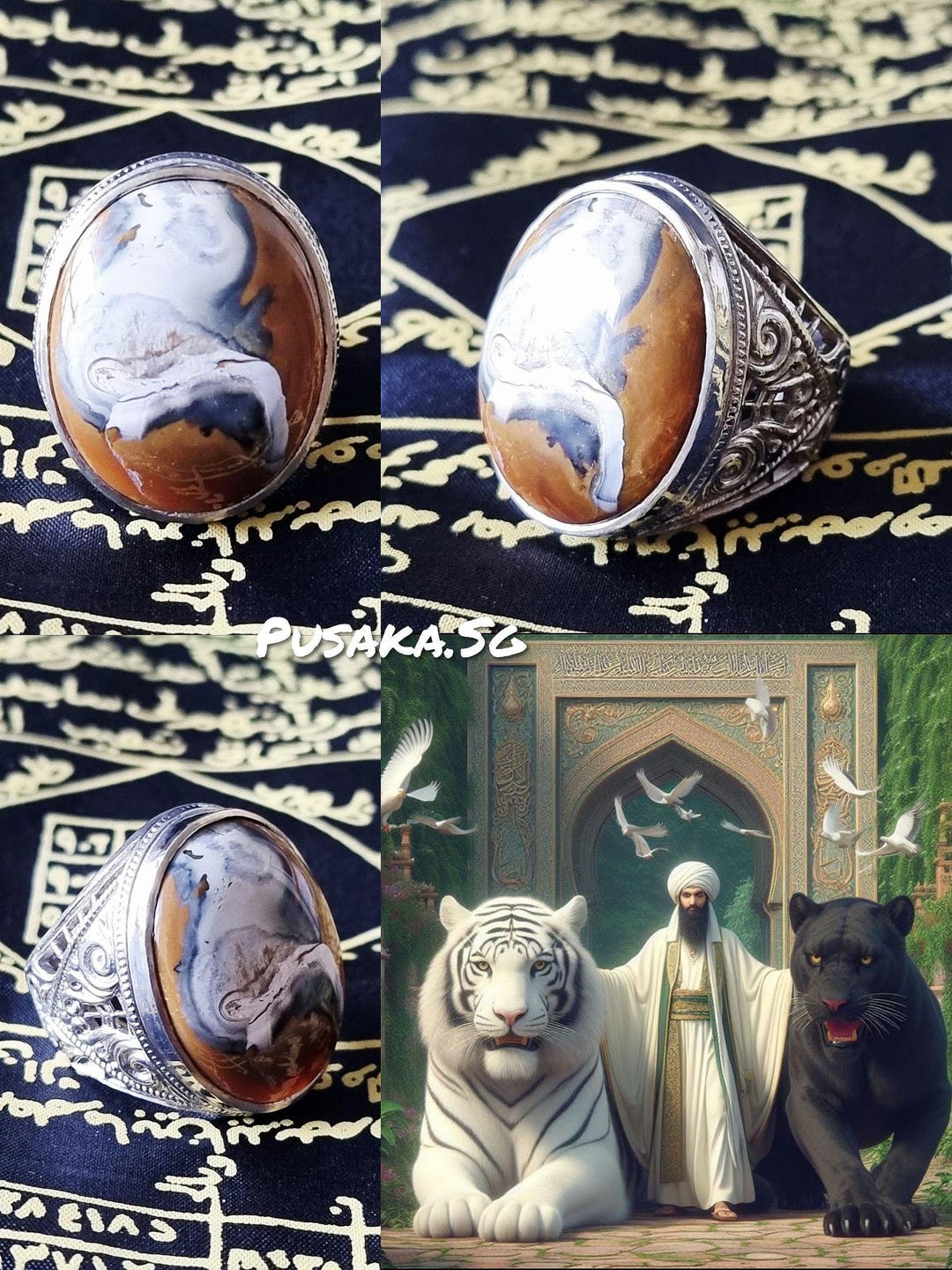 Signature High Level Shekh Sirr Ghaib and His White/black Tiger Khodam ...