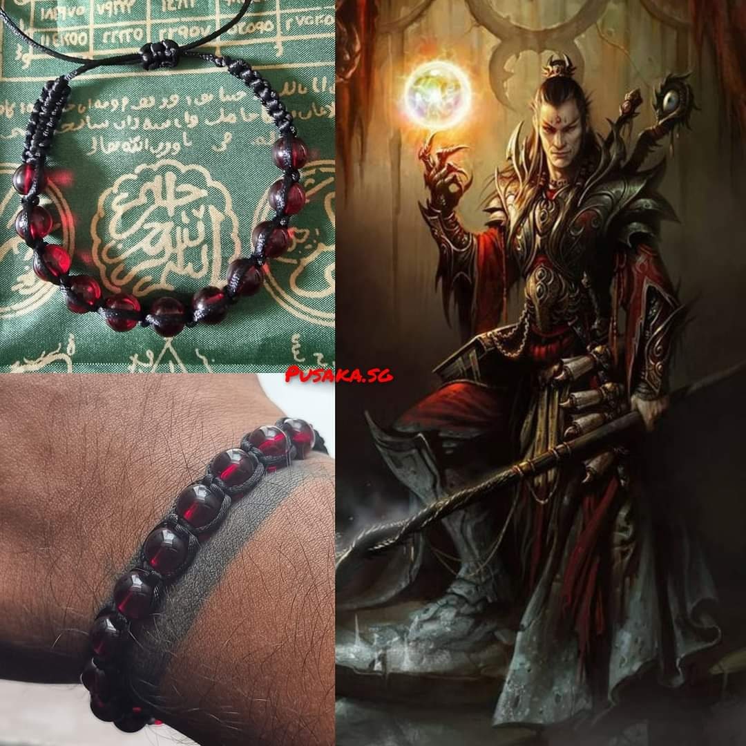 ULTRA Powerful Red Khodam Dewa King Uari Gemstone Mustika Gelang ...