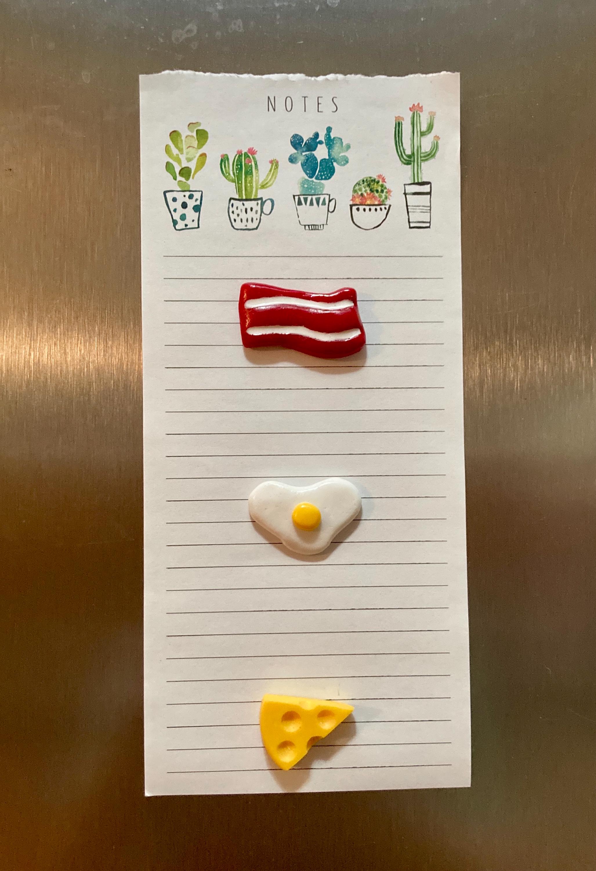 Bacon, Egg and Cheese Magnets- Set of 3 - Etsy