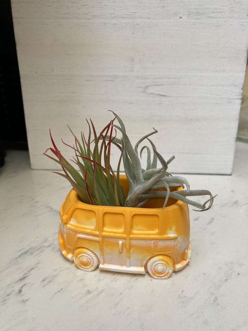 Retro VW Bus Planter - Etsy