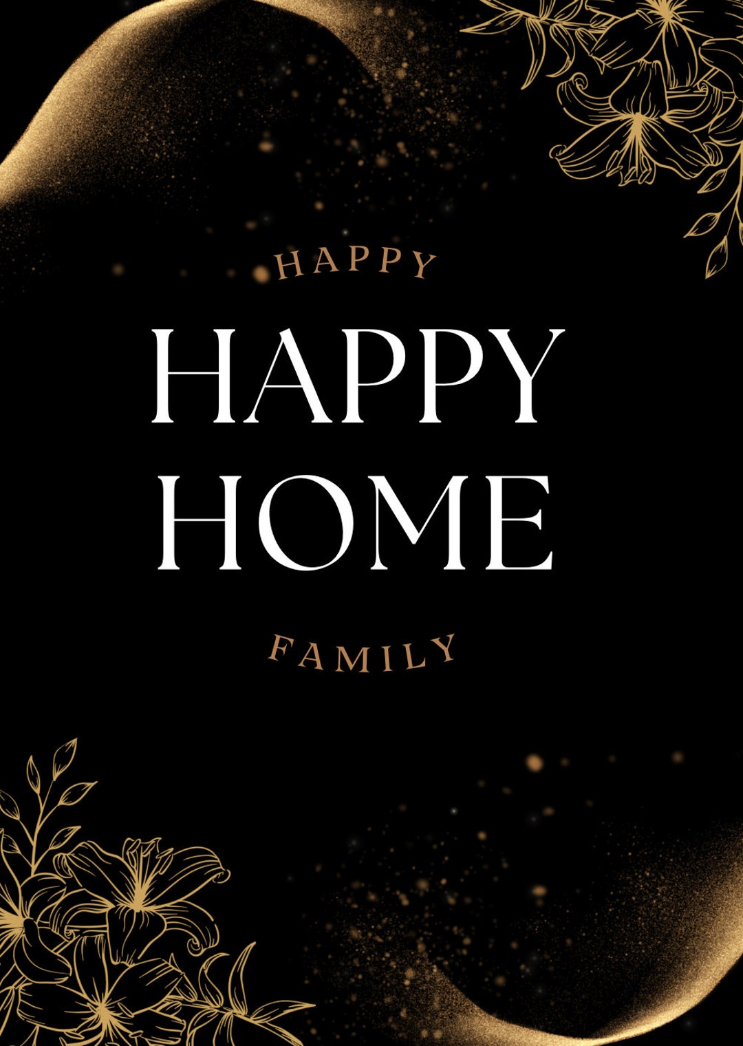 Happy Home, Happy Family Poster - Etsy
