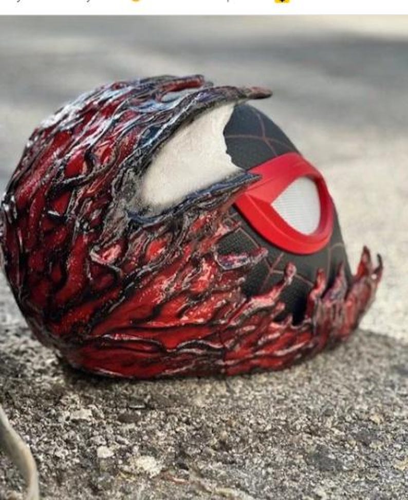 Masks Custom Made 3d Printed Spidey Carnage - Etsy