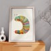 Caterpillar Nursery Art Print: Watercolor Insect Wall Decor (digital ...