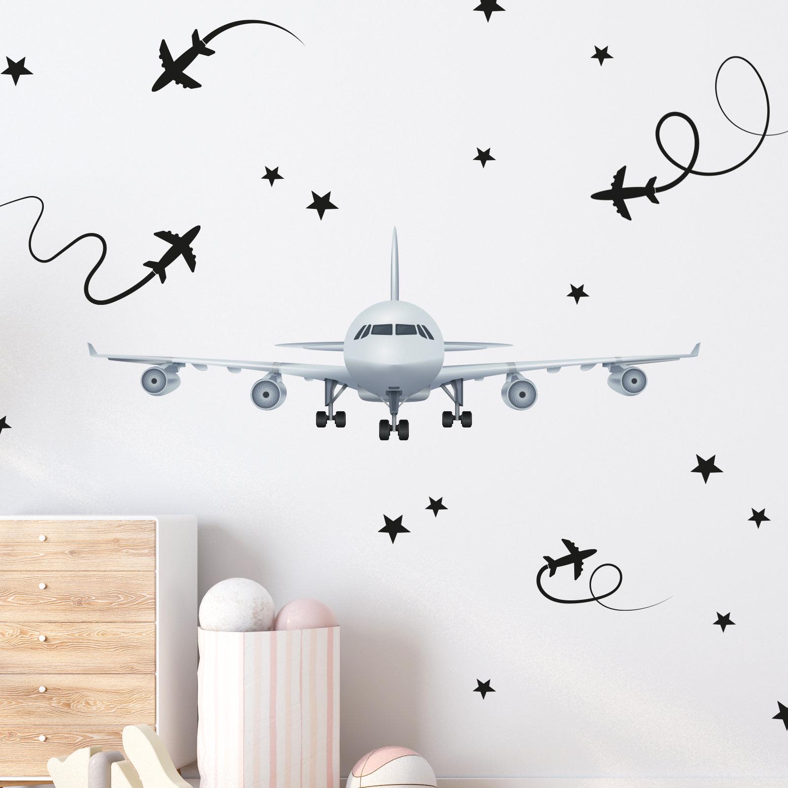 Airplane Wall Stickers Air Plane Wall Decals for Nursery - Etsy