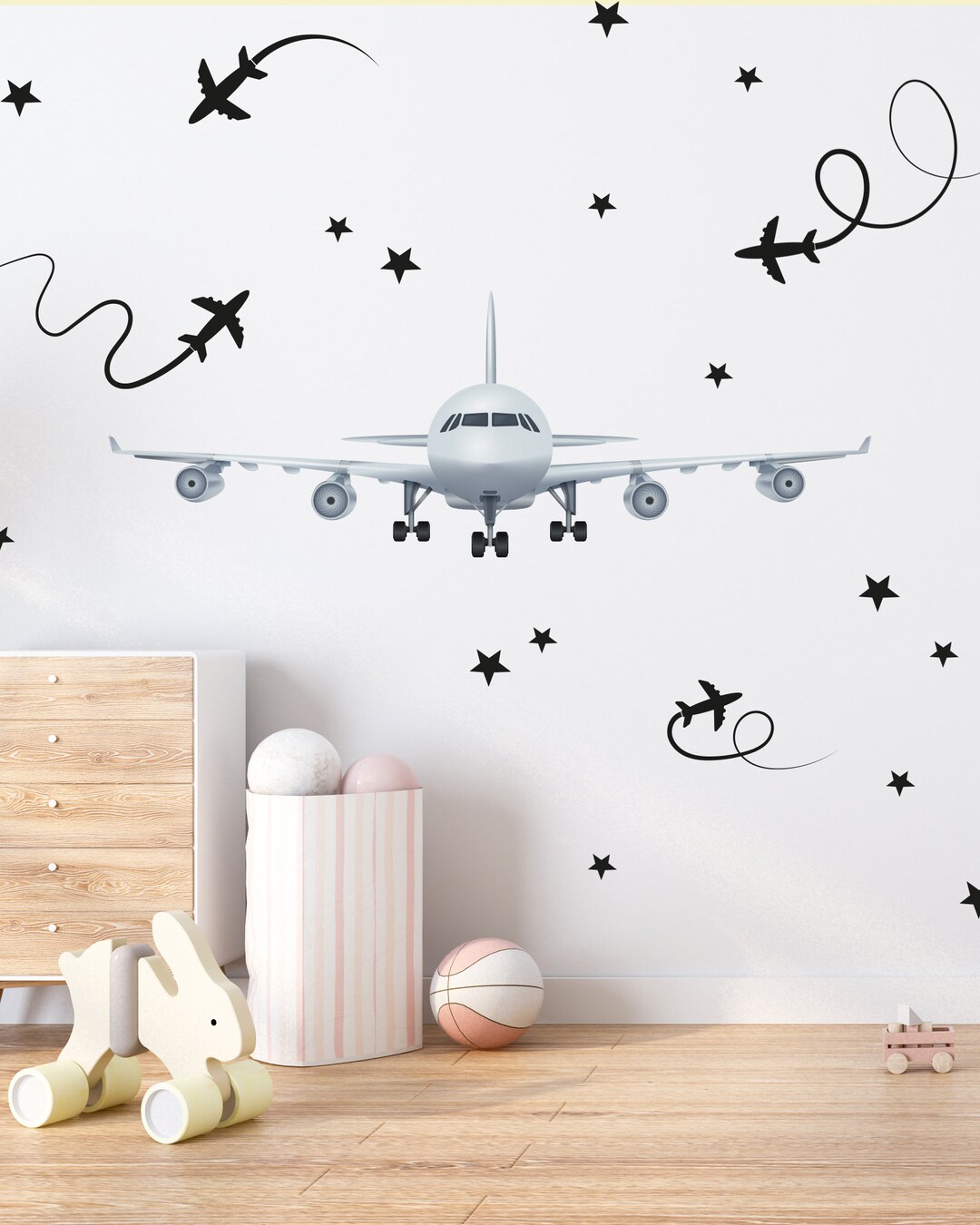 Airplane Wall Decal Airplane Wall Stickers Airplane Sticker Aviation ...