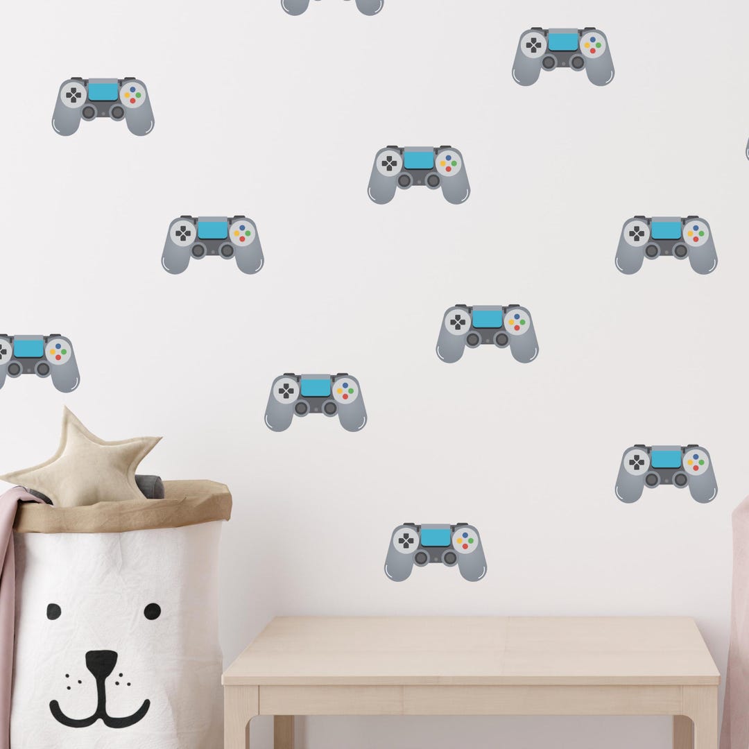 Game Controller Wall Stickers – Games Console Decals, Video Game Wall ...