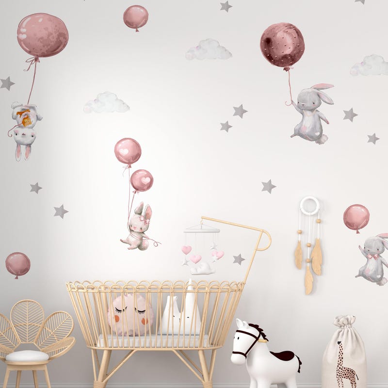 Bunny Wall Decal - Etsy