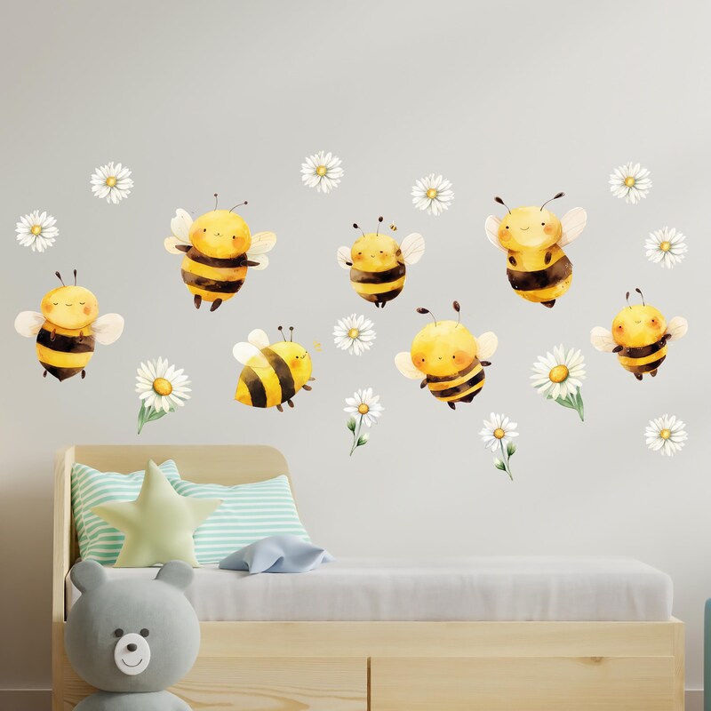 Bee Wall Stickers - Etsy UK
