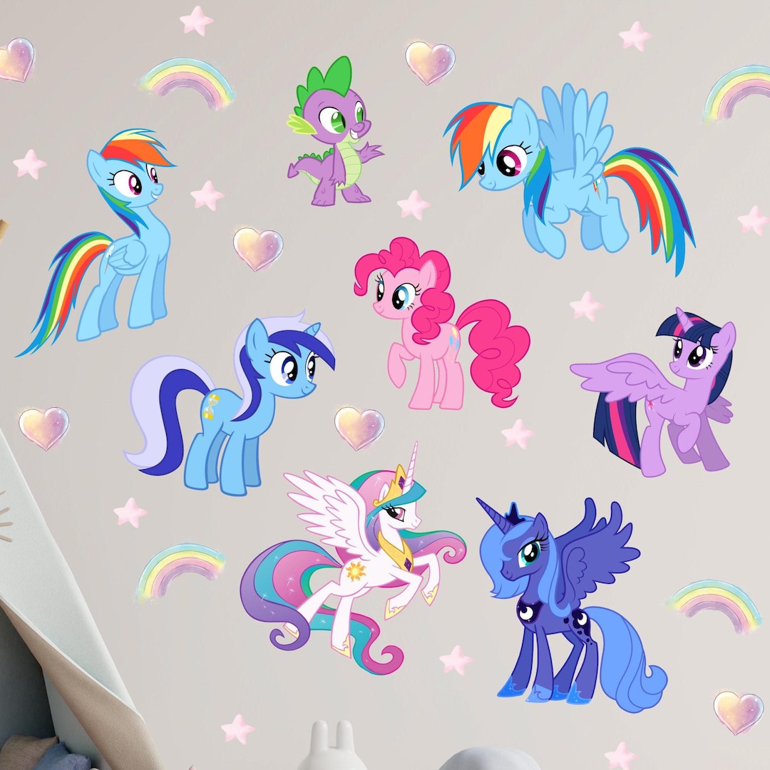 My Little Pony Wall Decals: Rainbow Dash Wall Decals, Pegasus Pony Wall ...
