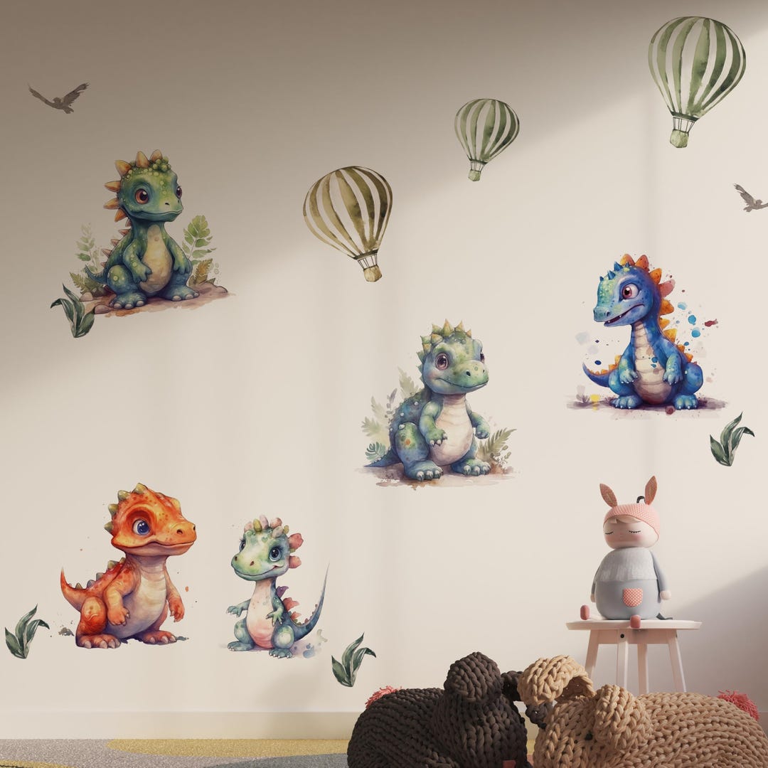 Dinosaurs Wall Decals, Dinosaur Wall Decals – Peel & Stick Nursery ...