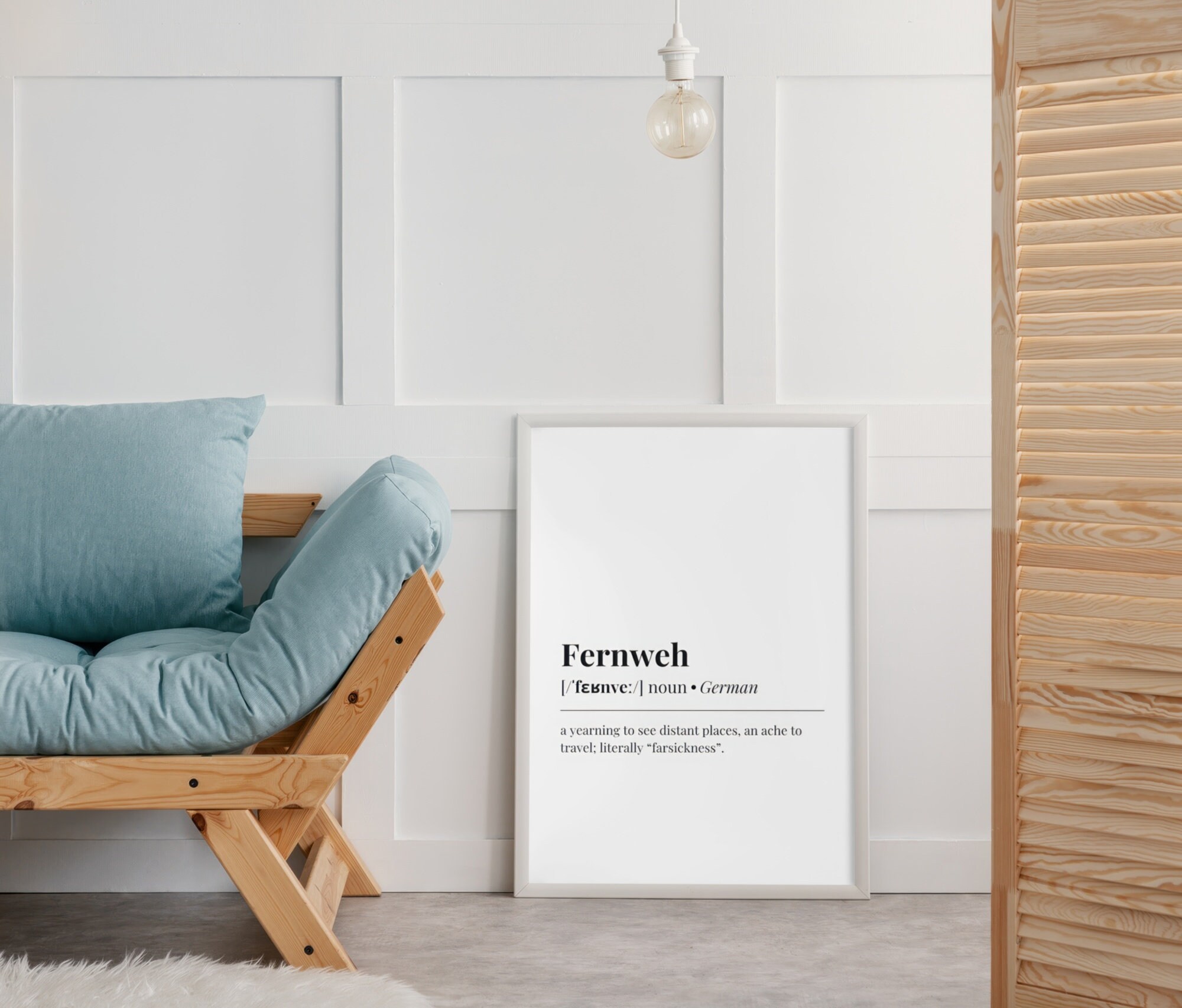 Word Definition Poster, Definition Wall Art, Definition Poster, Fernweh ...